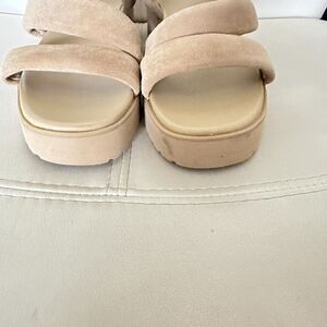 Vince | Shoes | Vince Skylar Suede Wedge Slingback Sandals Size 7 New ...